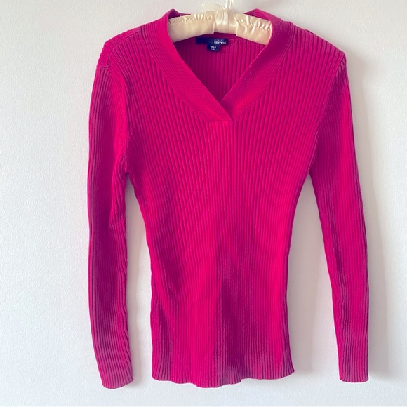 Basic Editions | Sweaters | Basic Editions Ribbed V Neck Crossover ...